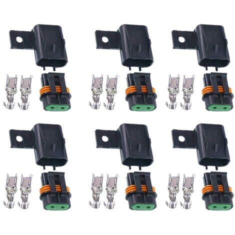 6PCS ATO ATC fuse holder assembly ATC waterproof sealed fuse socket kit ...
