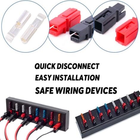 10 Pair 30A 600V Power Connectors Accessories with Insulation Cover for ...