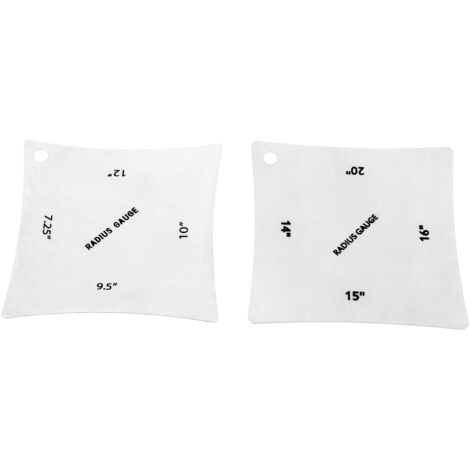 2pcs Guitar Fingerboard Fretboard Saddle Nut Radius Gauge Measuring ...