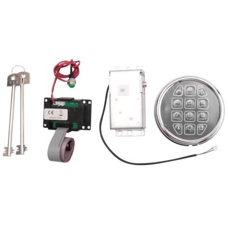 Safe Lock Electronic Digital Replacement Solenoid with 2 Key