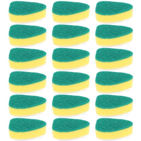 18 Pcs Dish Wand Refills Replacement Sponge Heads for Cleaning Brush