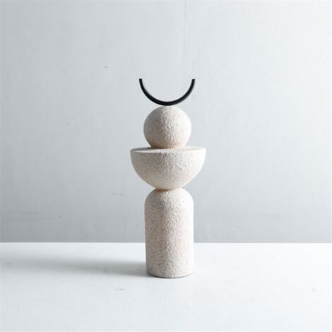 Abstract Geometric Sandstone Statue Art Ornaments Entrance Living Room ...