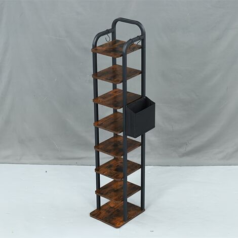 8 Tier Adjustable Vertical Shoe Shelves, Entryway, Shoe Storage for ...