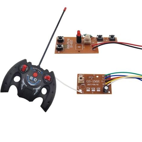 857 27MHz Circuit 4CH RC Remote Control PCB Transmitter and Receiver ...