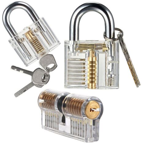Transparent Lock Padlock Display Crystal