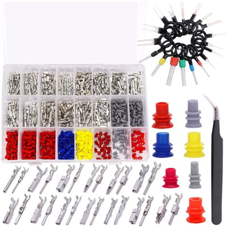 535PCS 26Type Pins Connector Kit,Car Electrical Wire Terminal 1-3.5mm ...