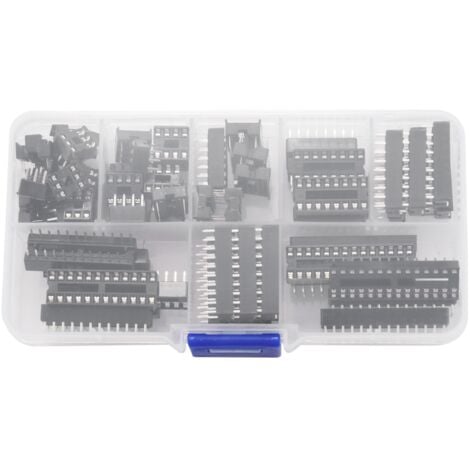 66Pcs/Lot DIP IC Sockets Adaptor Solder Type Socket Kit 6,8,14,16,18,20 ...
