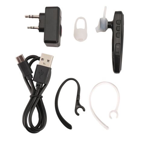 Walkie Talkie Wireless Bluetooth PTT Headset Earpiece Hands-Free K Plug ...