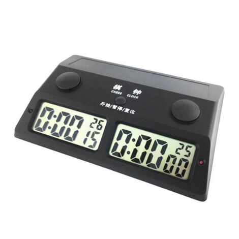Chess Clock Competition Hour Meter Digital Board Game Stopwatch -385 Professional Count Up Down ...