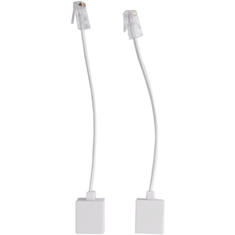 2 socket 8P4C / RJ45 male RJ11 6P4C to female M F Adapter telephone ...