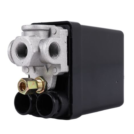 Heavy Duty Air Compressor Pressure Switch Control Valve 90 PSI -120 Black