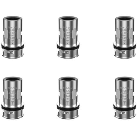 6Pcs TPP DM2 Mesh Coils 0.2Ohm Resistance DL Coil 40-60W for Drag 3 X ...