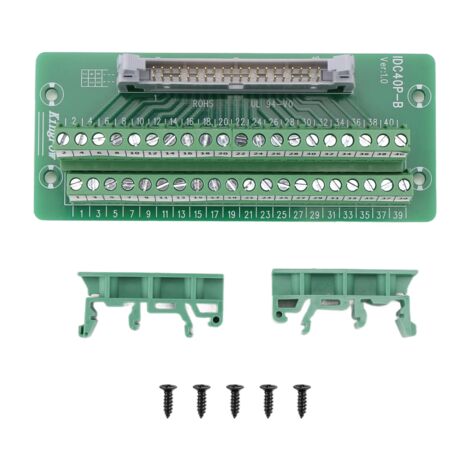IDC40P 40Pin Connector Strip Breakout Board Terminal Block Plug PLC ...