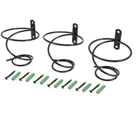 3Pack Simple Single Bottle Wall-Mounted Wine Rack, Display Metal ...