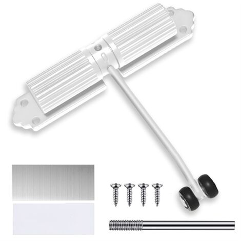Automatic Door Closer Interior Door, Spring-Loaded No Drilling, Adjustable