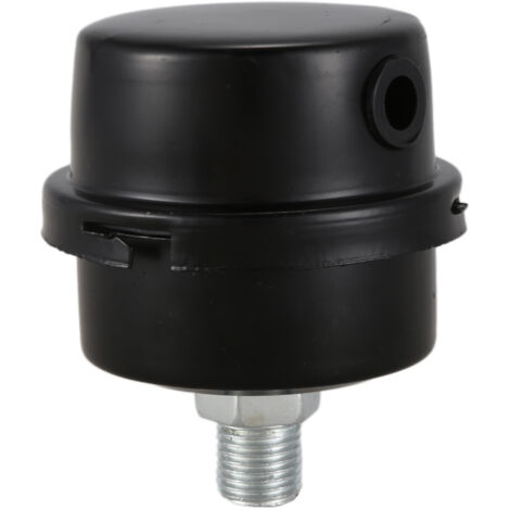 Air Compressor Intake Filter Muffler 1/4BSP 13mm Thread Black