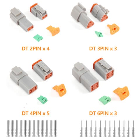 1 BOX for Deutsch DT Series Waterproof Wire Connector Kit DT06-2 3 4 6S DT04-2 6P Automotive ...