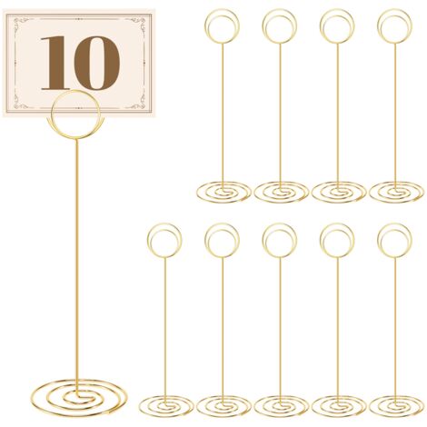 10Pcs 8.75 Inch Table Number Stands for Wedding Graduation Reception