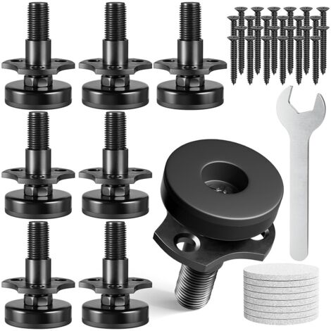 Adjustable Leveling Feet, 3/8inch-16 Thread -Nut Kit Furniture Levelers ...