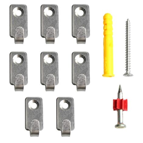 12PCS Wall Mount Hooks, Stainless Steel Hook, Heavy Duty Single Hole ...