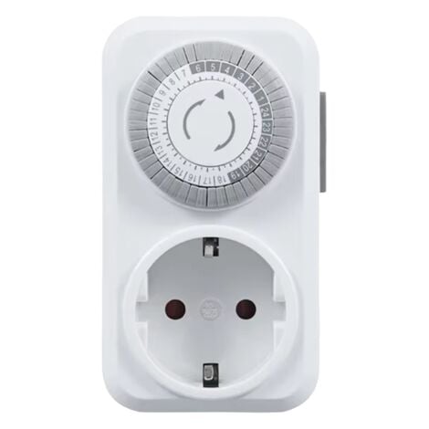 Timing Socket 24-Hours Cycle Switch Mechanical Timer EU Plug