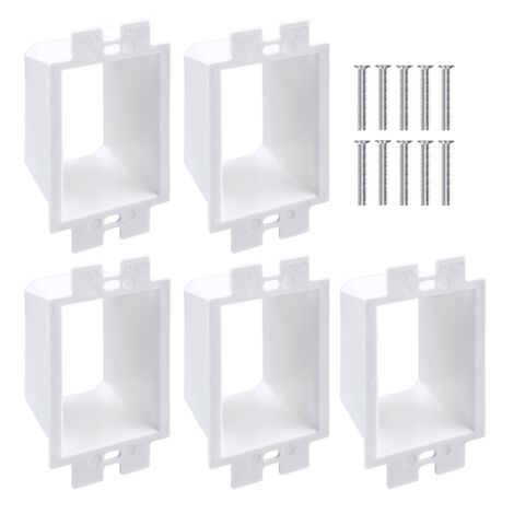 5PCS -2 Electrical Outlet Box Extenders with 10PCS Screws, 1-Gang ...