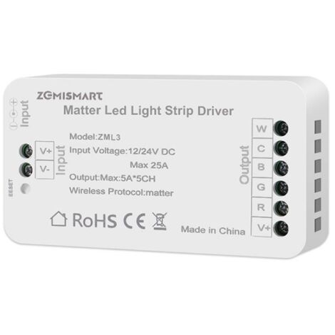 Matter Wifi LED Strip Light Controller RGBCW Bixb//for Home/for Control ...