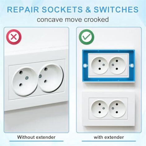 6pcs 1/2inch Single Gang Receptacle Outlet Box Extenders,Electric ...