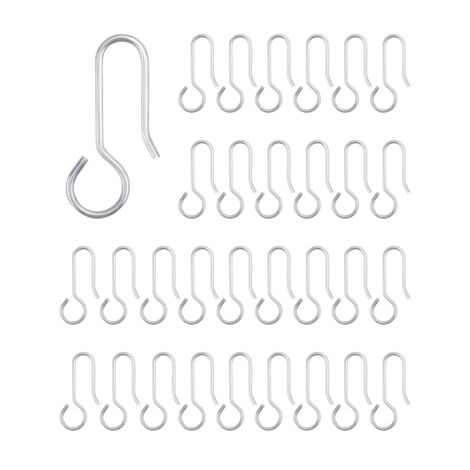 120 Pcs Metal Curtain Track Hooks S Shaped Small Steel Drape Wire for ...