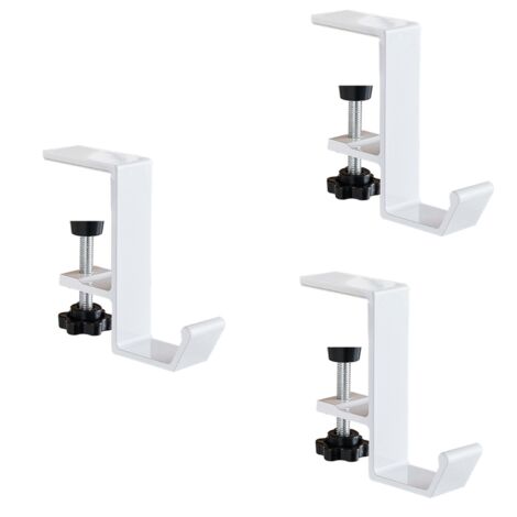 Adjustable Desk Edge Hook Gaming Headset Hanger 3pcs