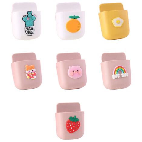 Cute Storage Rack Desk Organizer Pen Holder Self Adhesive Stationery ...