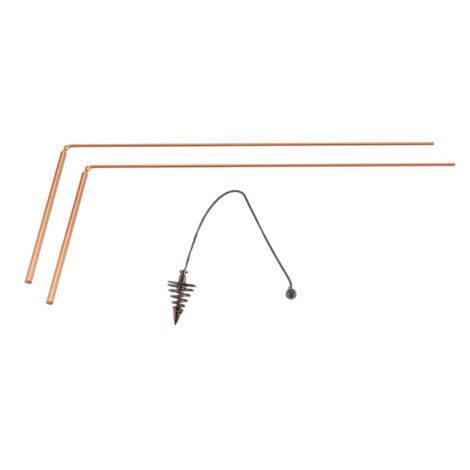 2Pcs Copper Dowsing Rods Spiritual Divining Flexible Rod Spirit with ...