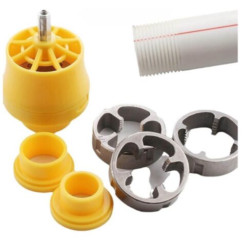 Electric Drill PVC Thread Maker Tool, Tool for Drill, Water Pipe Device Kit