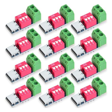 USB-C PD Trigger Board Module PD/QC Decoy Fast Charging 12pcs