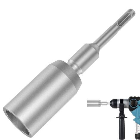 SDS-Plus T Post Ground Rod Driver, Drill Bit Driver Hammer Converter ...