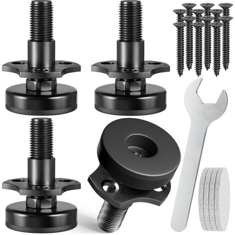 Adjustable Leveling Feet, 3/8inch-16 Thread -Nut Kit Furniture Levelers ...