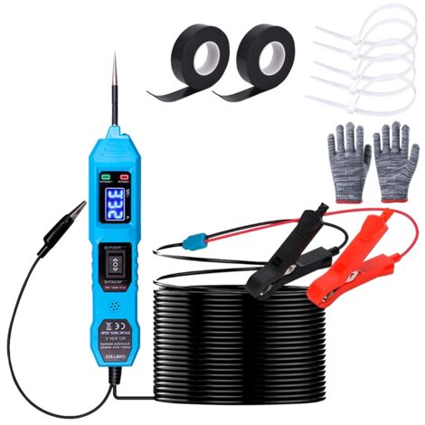 Power Circuit Probe Tester 6V-24V DC Test Light Car Fuse Tool 12V Short ...