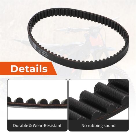 Motorcycle Electric Bicycle Drive Belt Dirt Bike Black Replacement ...