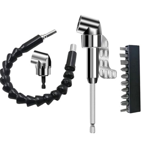 Right Angle Drill Adapter,Hex Shank Driver Attachment