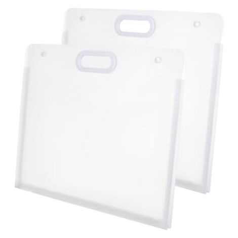 Plastic Art Folders,Waterproof Folders with Handles Storage Box