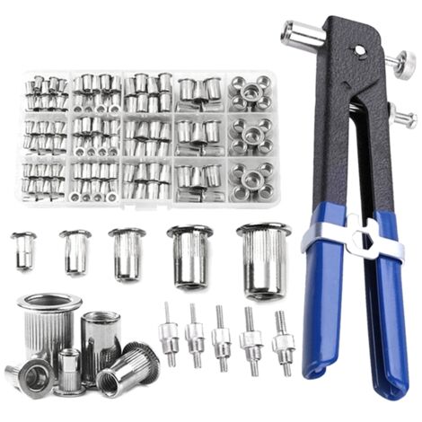 150PCS Rivet Nuts Plier Mandrel Kit M3//M5/M6/M8 Nut Mandrels ...