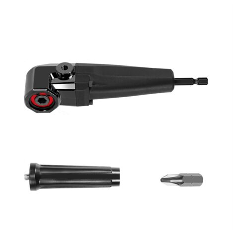 90° Right Angle Extension Driver Drilling Adapter-Black