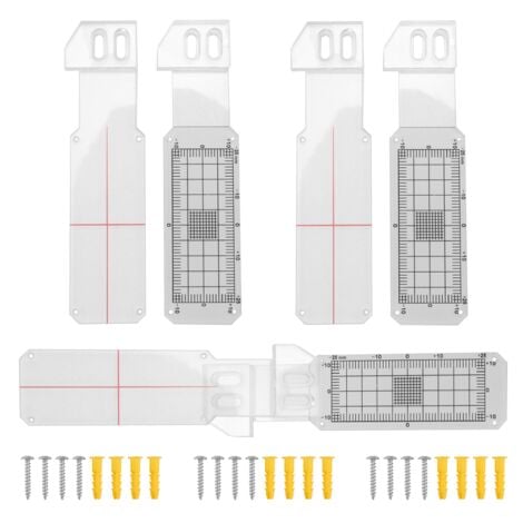 3 Pcs Crack Monitoring Record, Acrylic Corner Tell-Tale Monitor