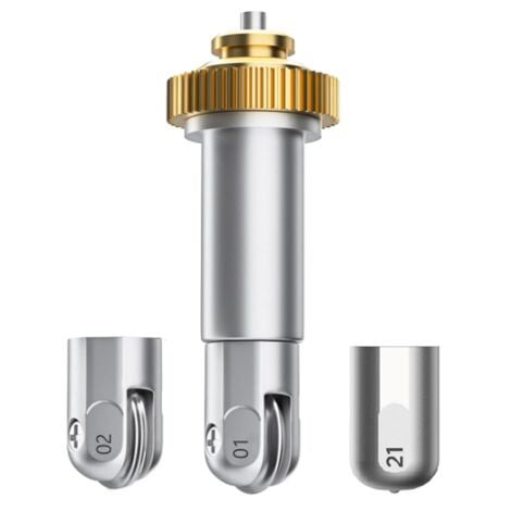 Quick Swap Housing with Debossing Tip, Scoring and Double Bundle