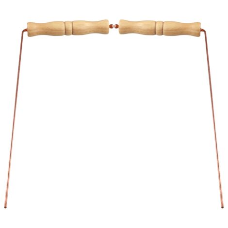 Copper Dowsing Rods Kit for Divination Tool - Natural Wooden Handles ...