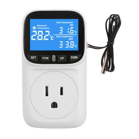 Digital Temperature Controller Socket Outlet Thermostat Us Plug