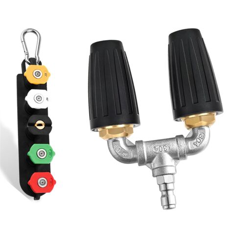 Dual Turbo Nozzle Pressure Washer, 360° Rotating Twin Turbo, 4000 PSI ...