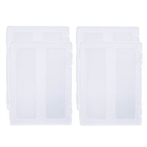 4 Pack A4 File Portable Project Case, Plastic Storage Box