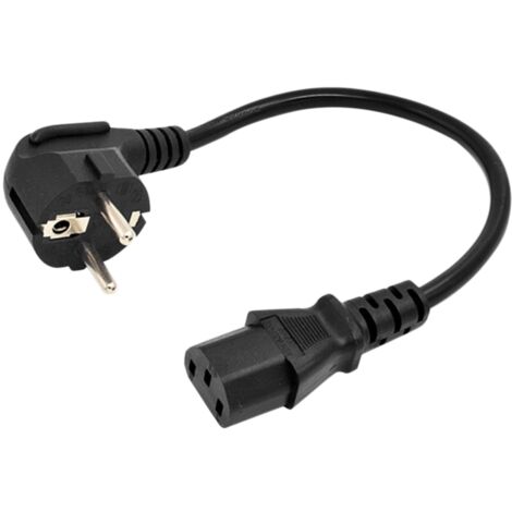 EU Power Cable Euro Type F Schuko Plug IEC C13 Supply for PC Computer ...