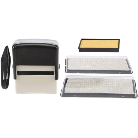 Self Inking Stamp Set Custom Personalised DIY Business Name Number ...